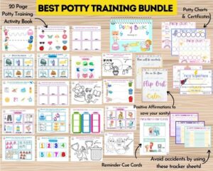 20 Insanely Fun Potty Training Activity Sheets for Toddlers - Sweet n ...
