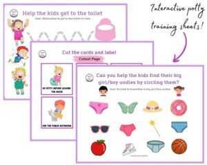 20 Insanely Fun Potty Training Activity Sheets for Toddlers - Sweet n ...